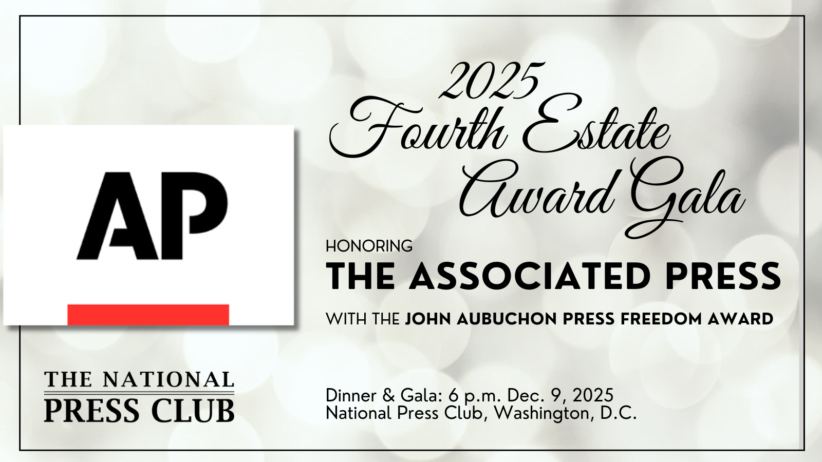 National Press Club awards The Associated Press with its highest press ...